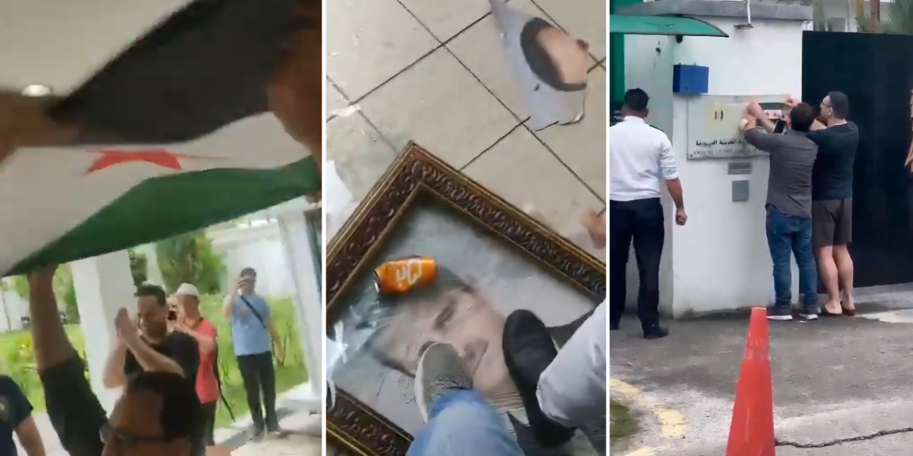 Rakyat Syria di Malaysia sambut tumpasnya kerajaan Bashar, dengan solat ...